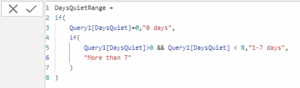 Group values in ranges in Power BI using DAX