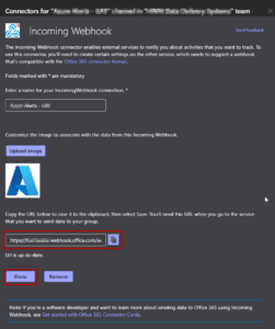 How to create a webhook in Microsoft Teams