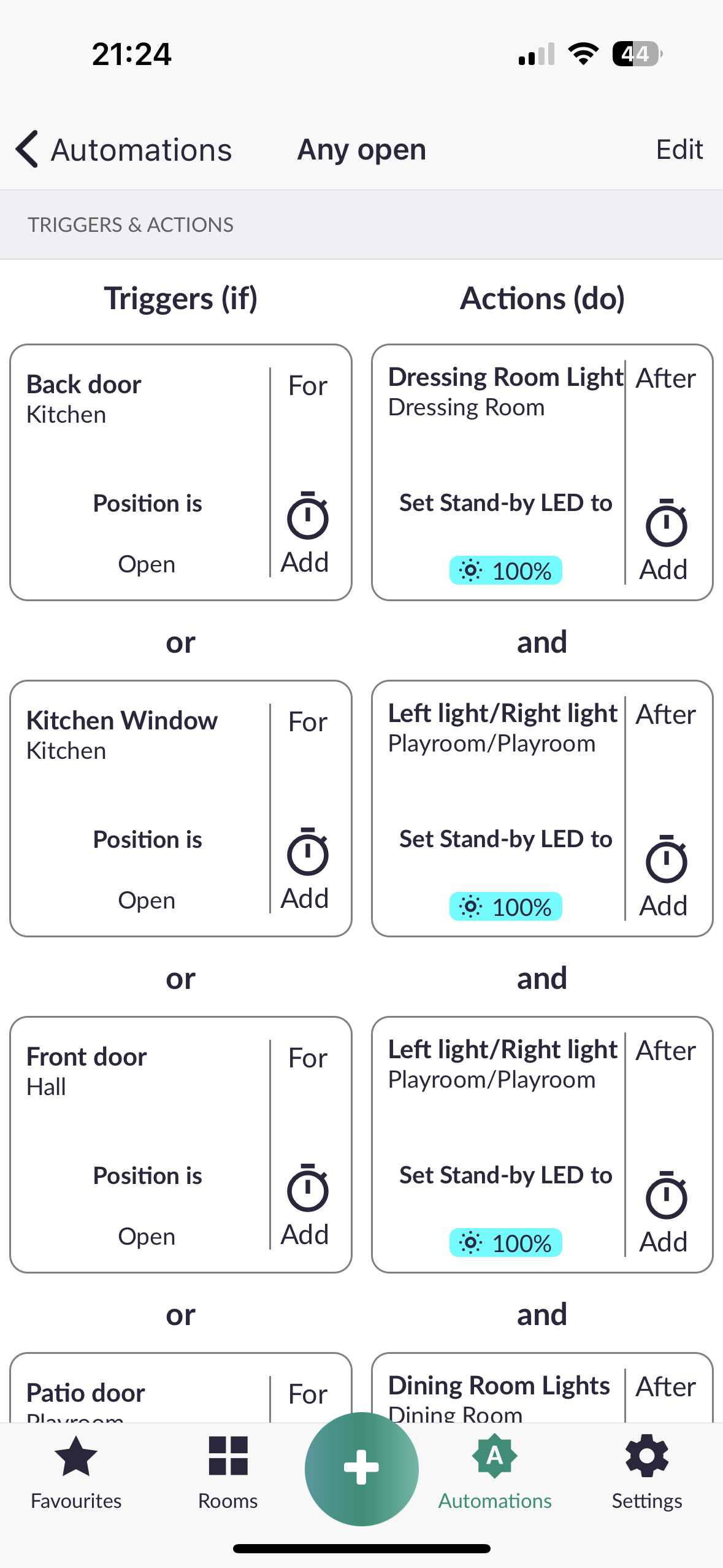 Lightwave RF tips: Automation for dynamic LED colour based on door ...